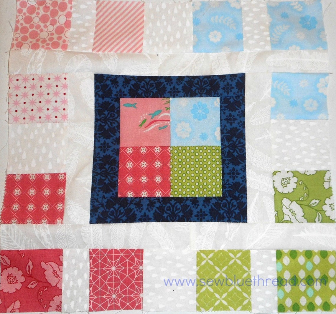 Road Map, Quilt Block PDF Pattern - Etsy