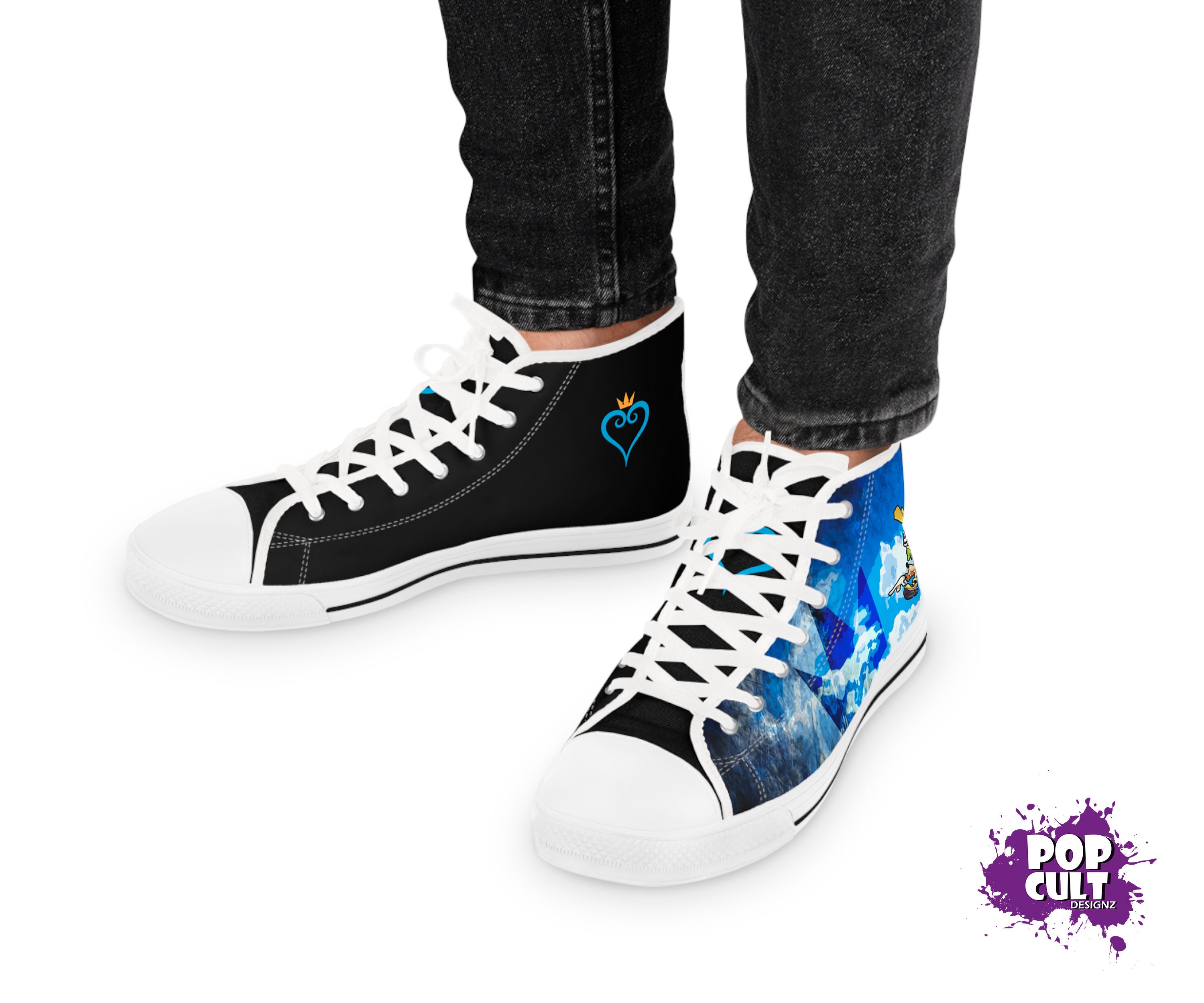 Kingdom Hearts Trio Video Game Inspired High Top Converse - Etsy