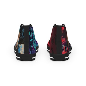 Arcane (jinx and Vi) Cartoon Tv Show Inspired High Top Converse - Etsy