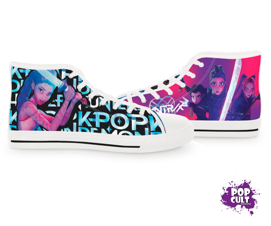KPOP Demon Hunters (demons) Anime Inspired High Top Converse - Etsy