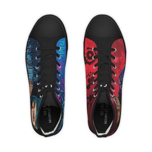 Arcane (jinx and Vi) Cartoon Tv Show Inspired High Top Converse - Etsy