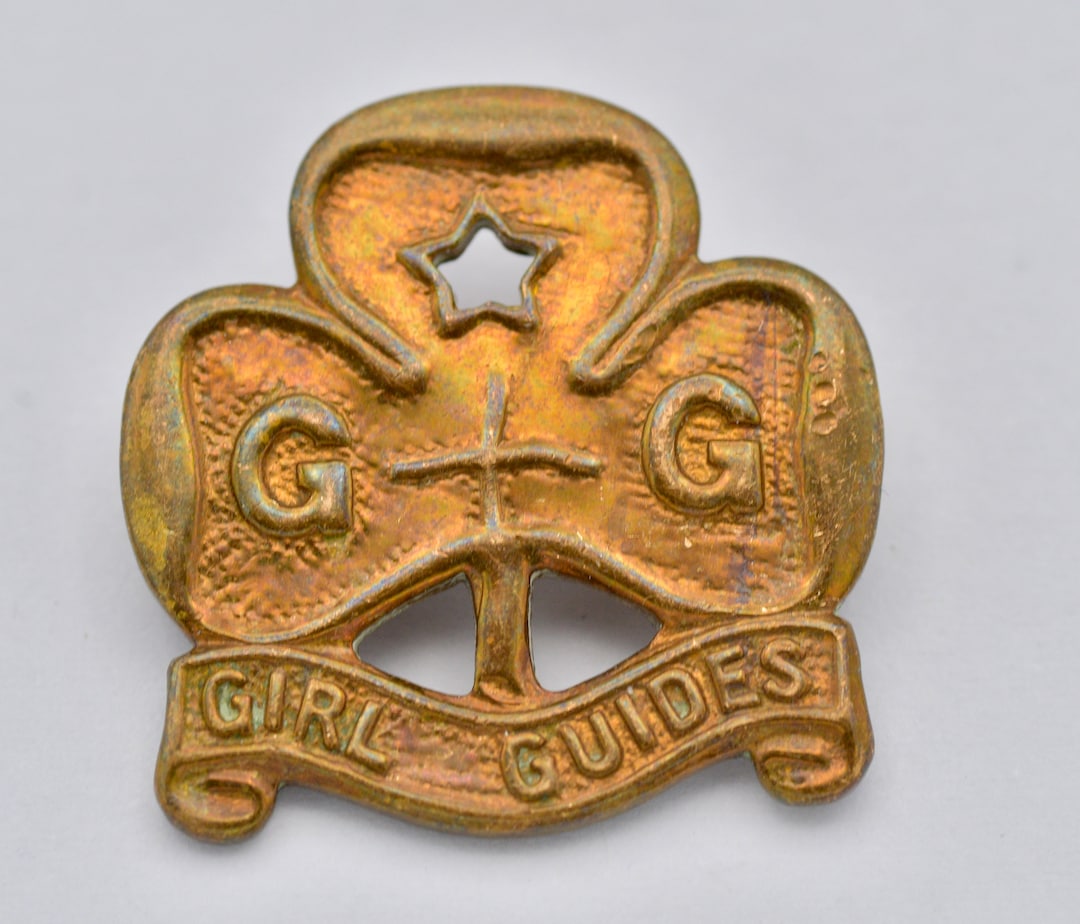 Vintage Guides Trefoil Enrolement Promise Badge - Etsy