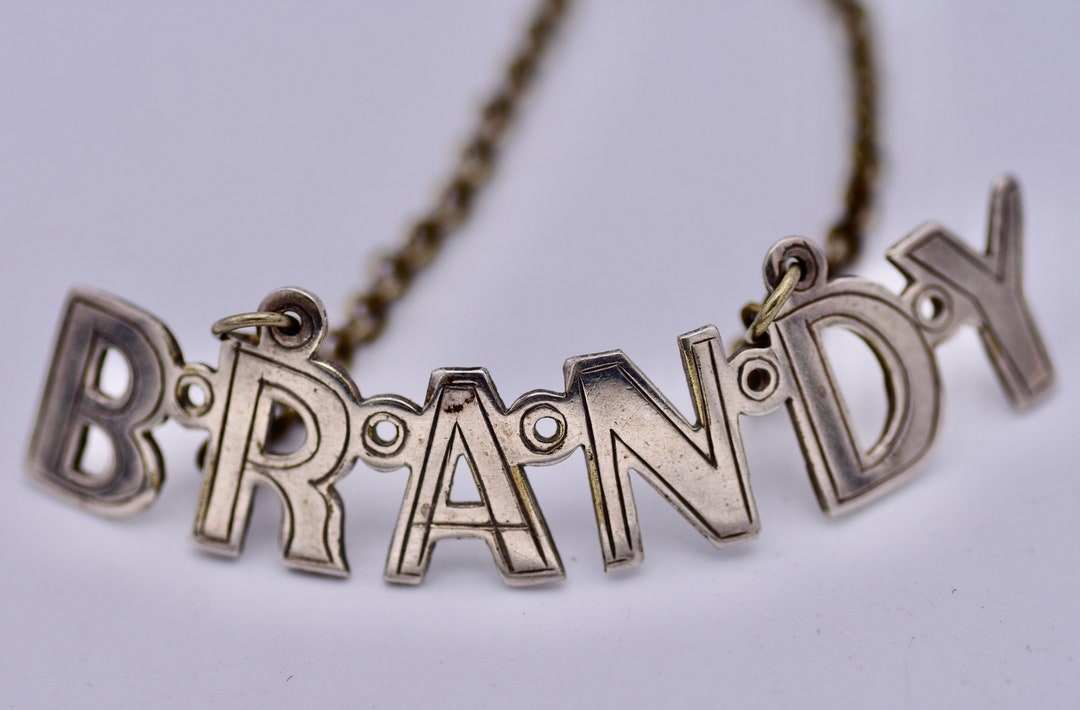 Silver Plate BRANDY Bottle Collar - Etsy