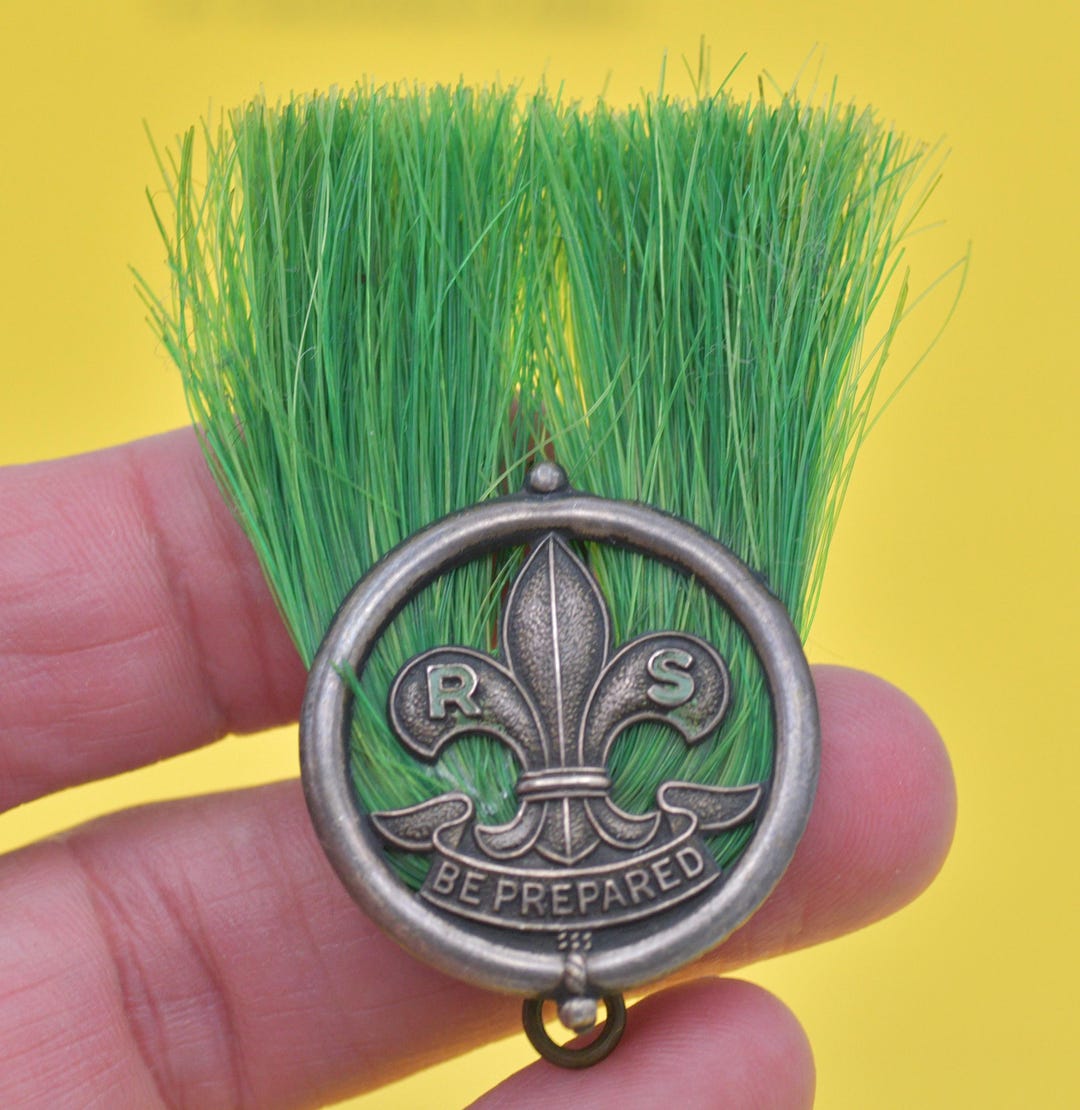 Boy Scouts Rover Scoutmaster Officers Hat Badge, Silver Collins London ...