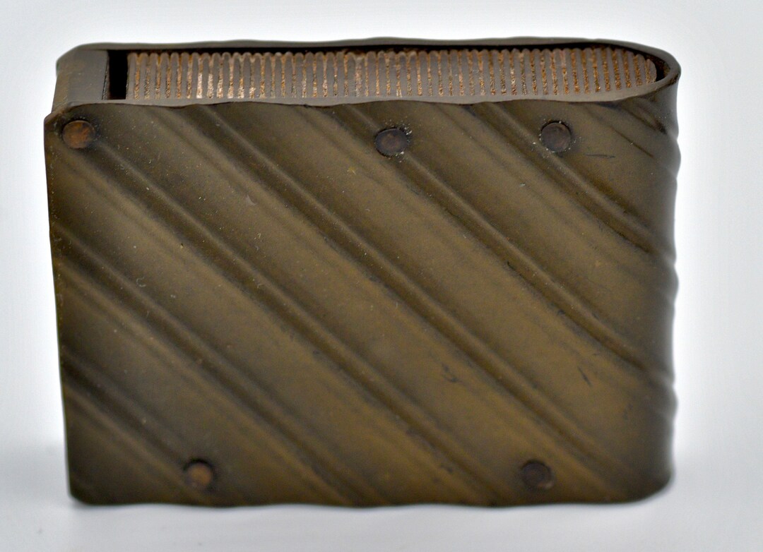 Fab Early Bakelite Ribbed Vesta /match Safe - Etsy