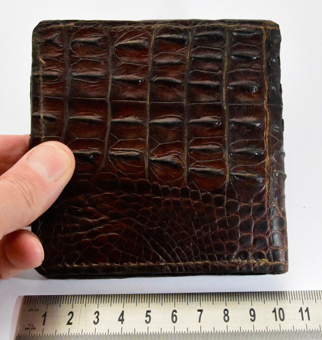 Vintage Exotic Leather Gents Wallet, Alligator - Etsy