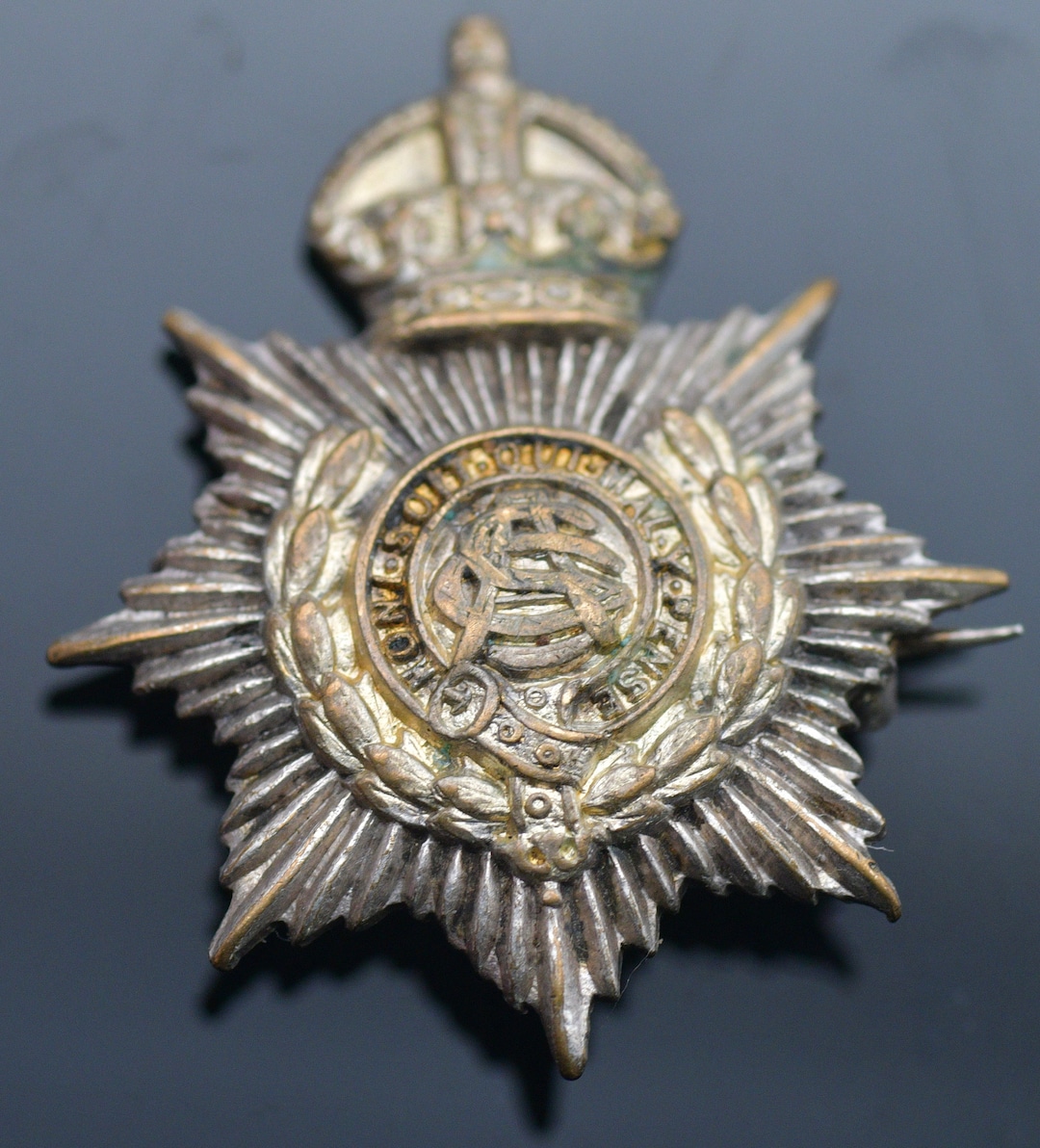 Army Service Corps Officers Cap Badge. Bi Metal Colour, - Etsy