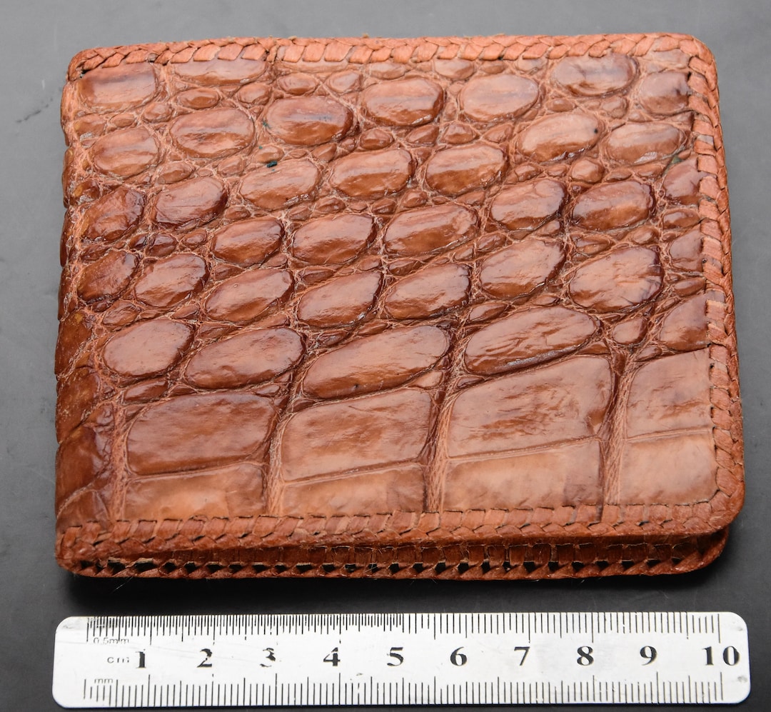 Vintage Lizard Skin Leather Wallet - Etsy
