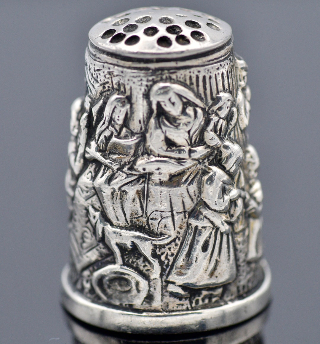 Silver 925 Embossed Thimble, Poss German / Dutch. 17 - Etsy