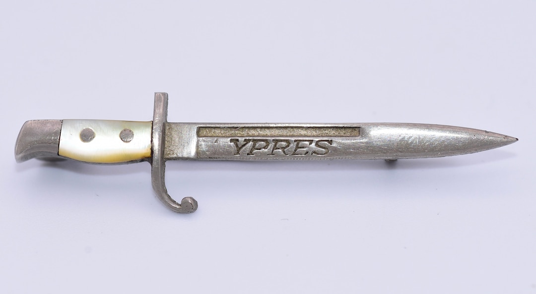 Great Miniature WW1 YPRES Sweetheart Brooch / Badge, Boyonet - Etsy