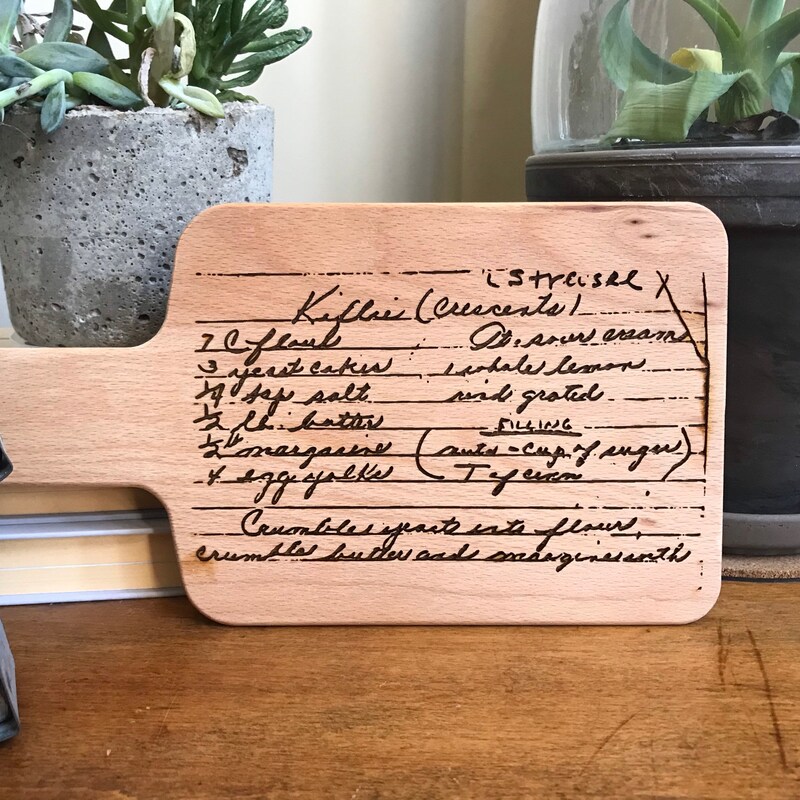 Recipe Cutting Board - Etsy