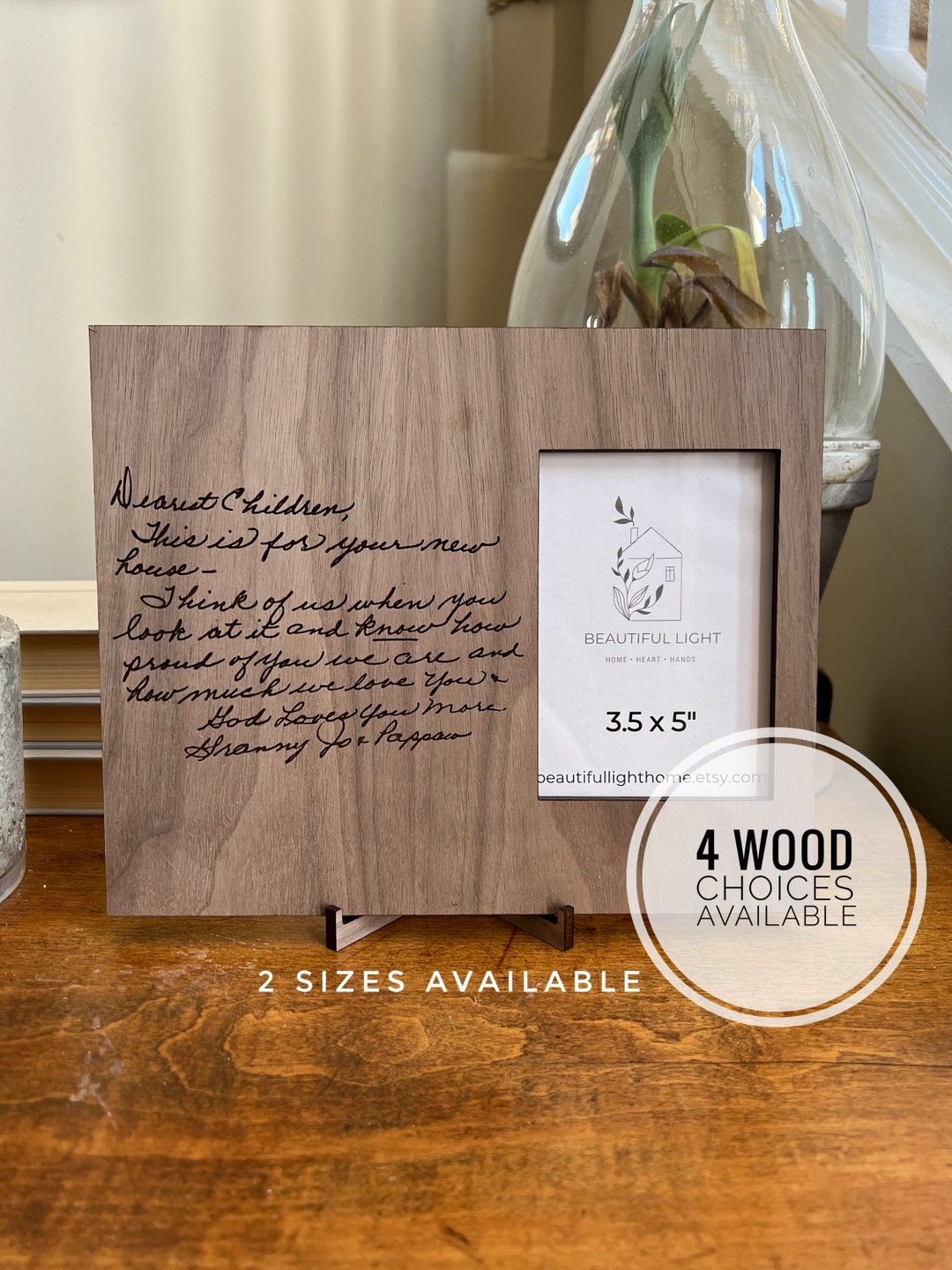 Custom Handwriting Sign/handwriting Keepsake/handwriting Picture Frame ...