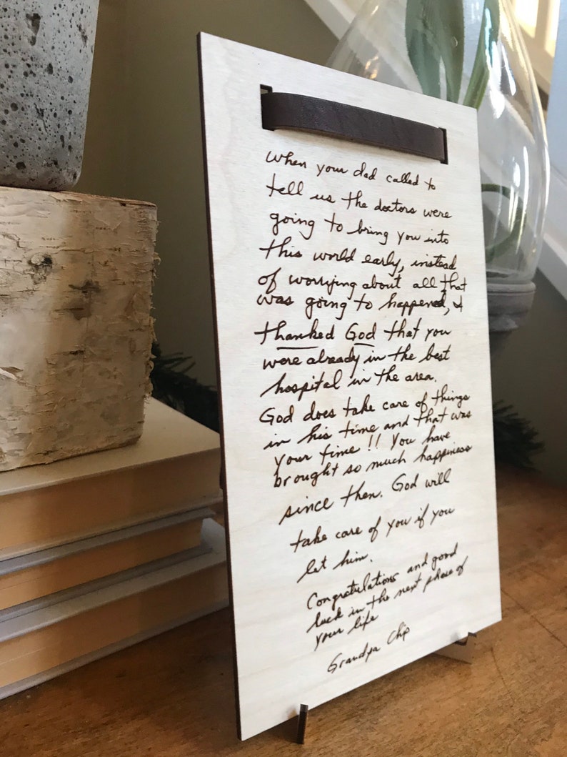 Handwriting Sign/ Handwritten Plaque/ Handwriting Frame/ | Etsy