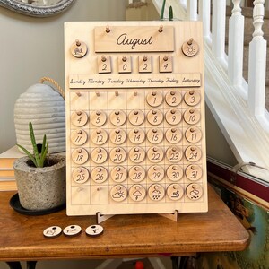 Wood School Calendar With Year, Seasons, and Weather - Curriculum ...