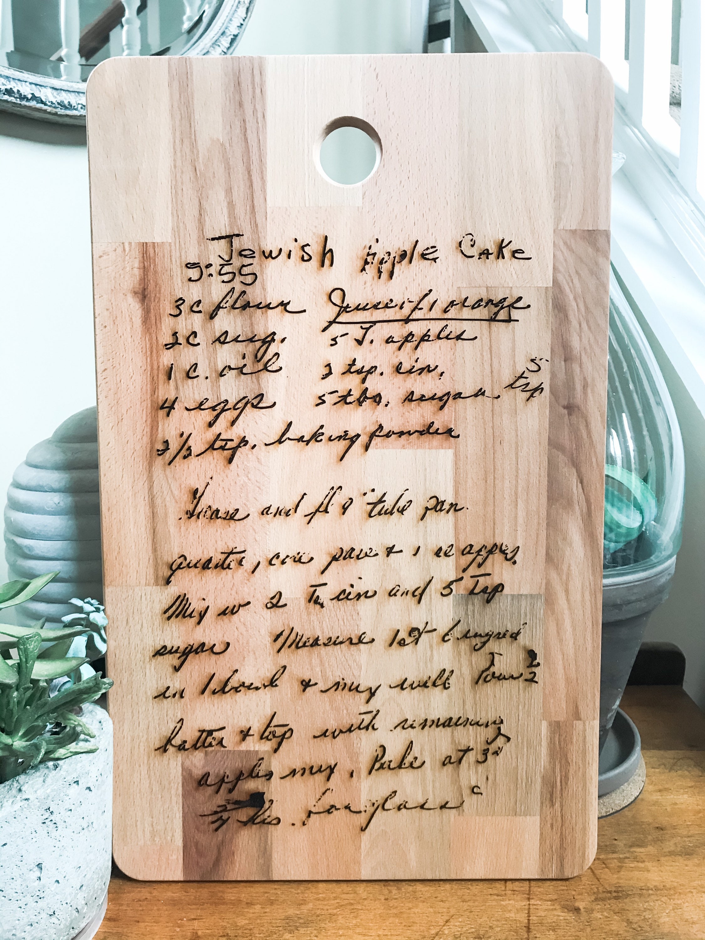 Handwriting Recipe Cutting Board/ Charcuterie Board/ Chopping - Etsy