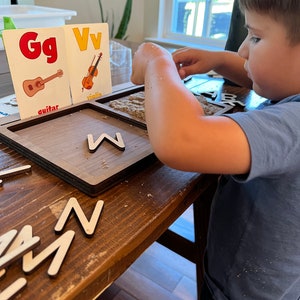 Learning Sensory Tray With Letters and Numbers Glowforge File/ SVG/ PDF ...