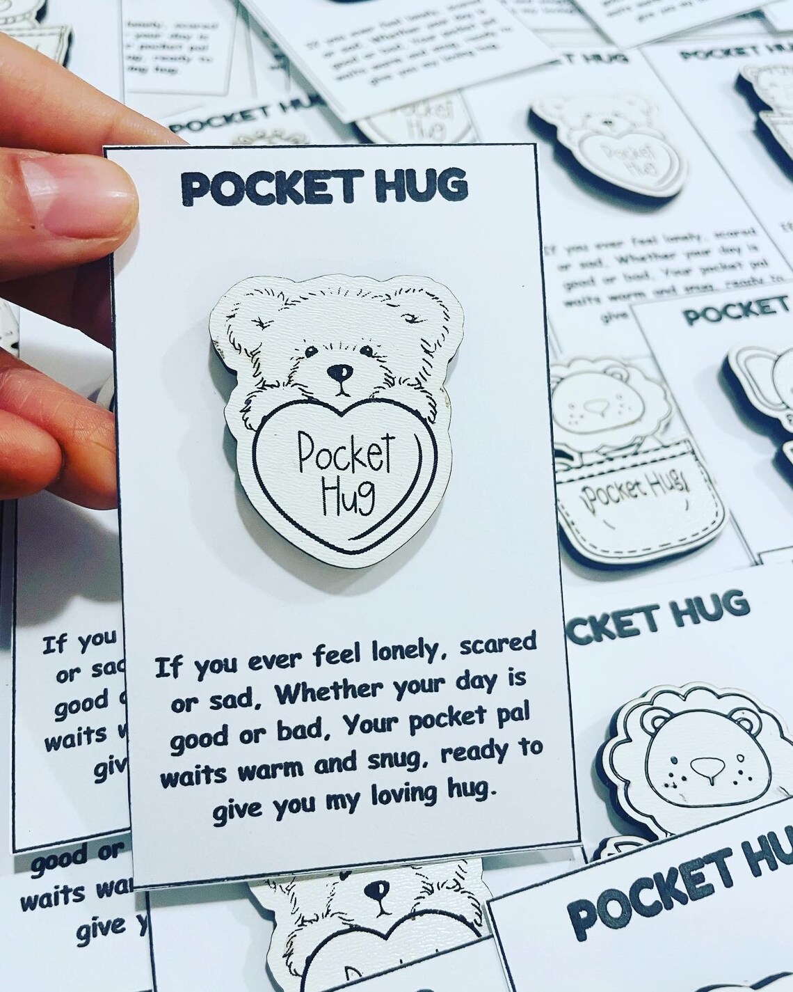 Pocket Hug Send a Hug Social Distancing Love Token Token - Etsy