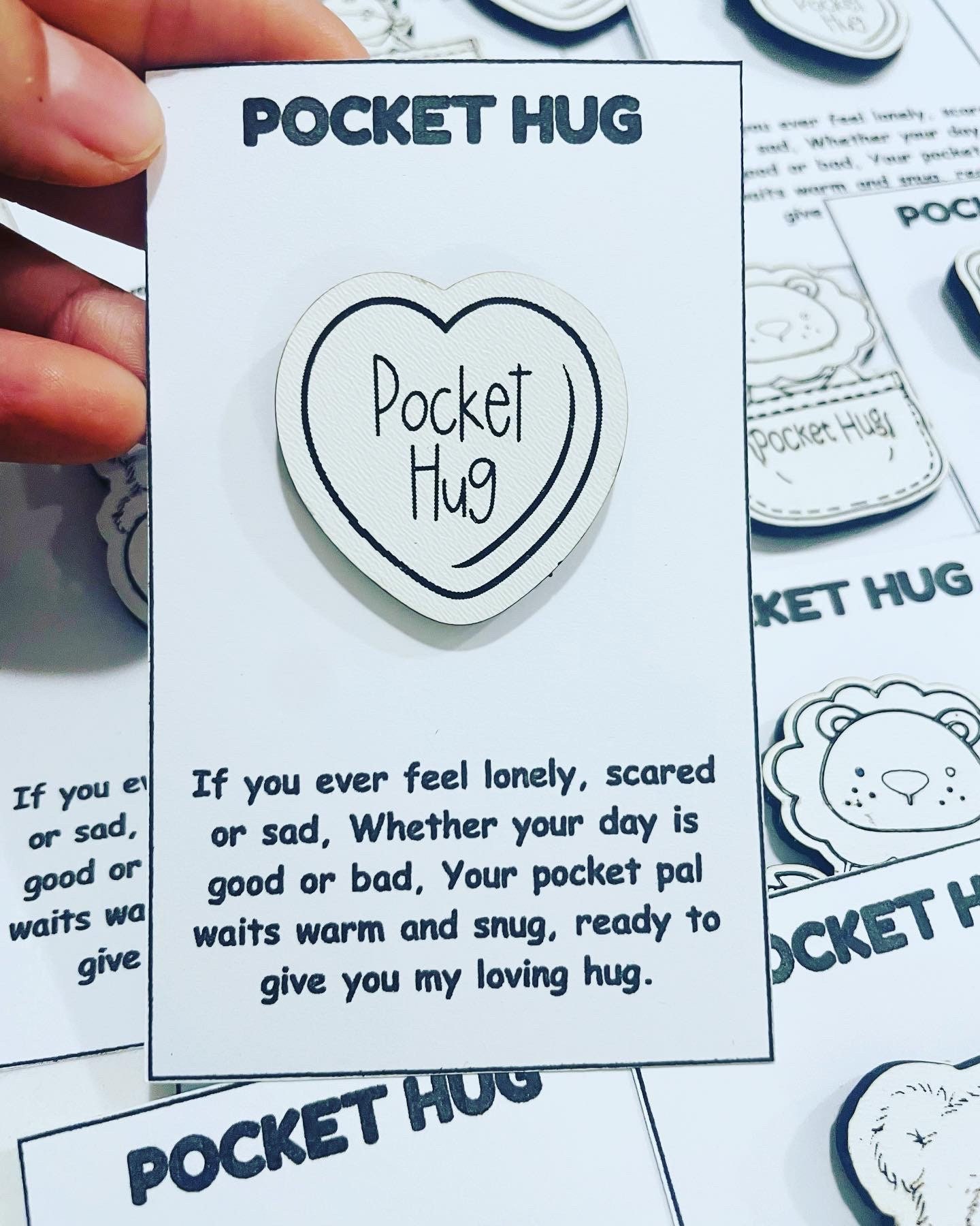 Pocket Hug Send a Hug Social Distancing Love Token Token - Etsy