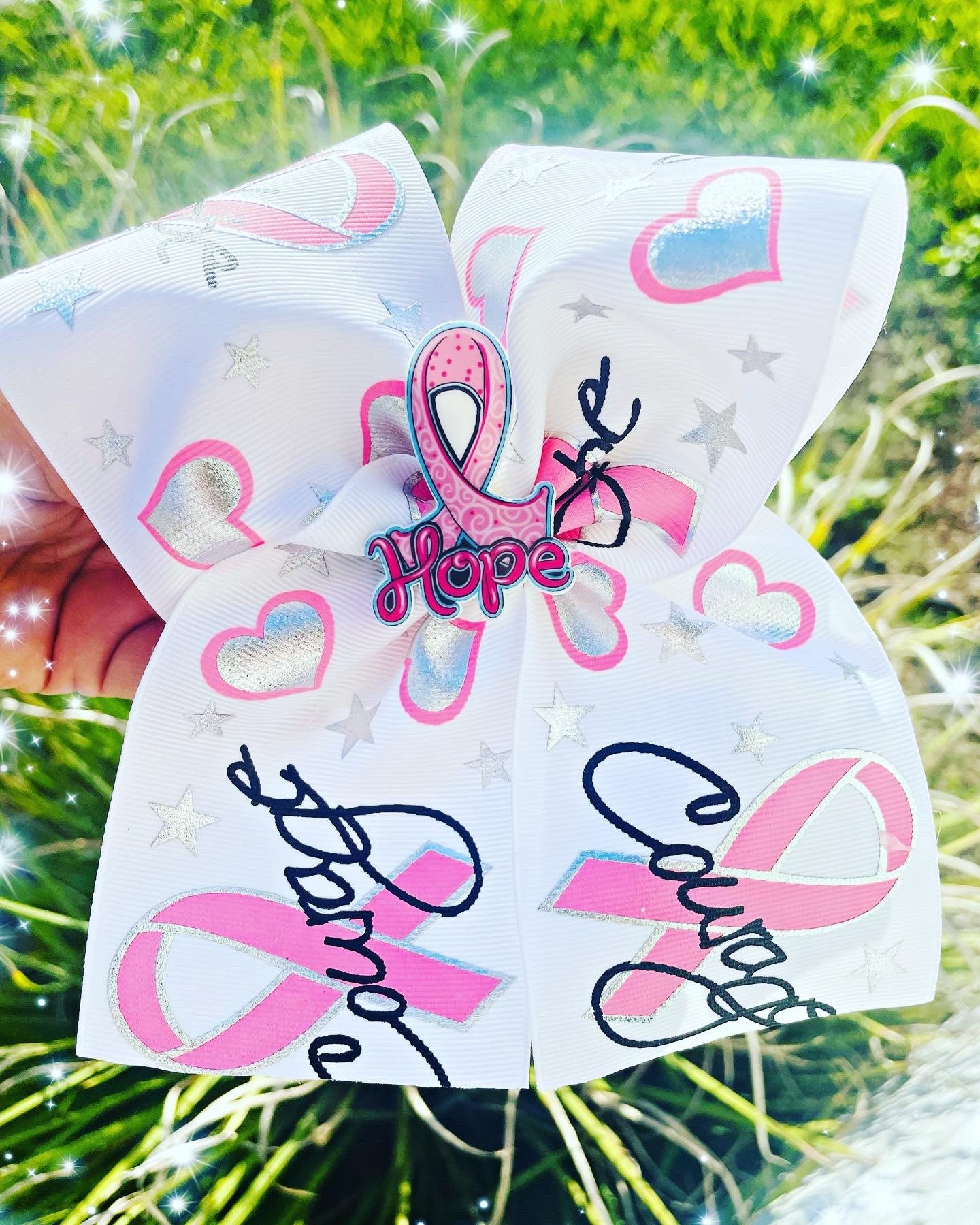 Breast Cancer Bow, Breast Cancer Awareness Bow, Breast Cancer Hair Clip ...