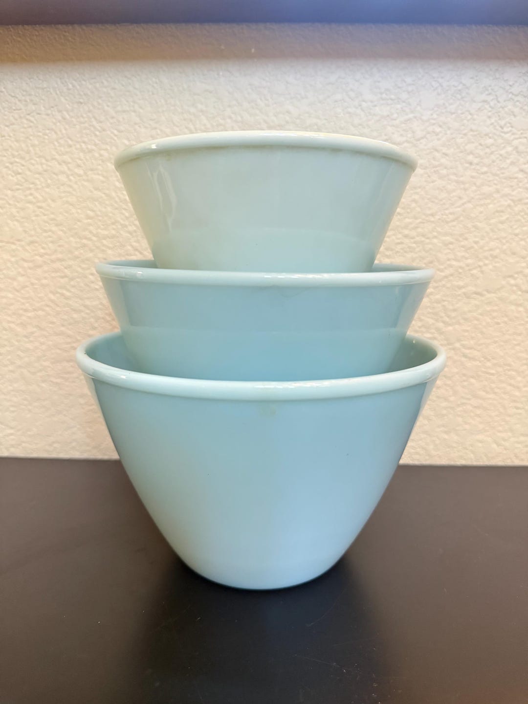 Fire King Turquoise Blue Splash Proof Bowls - Etsy