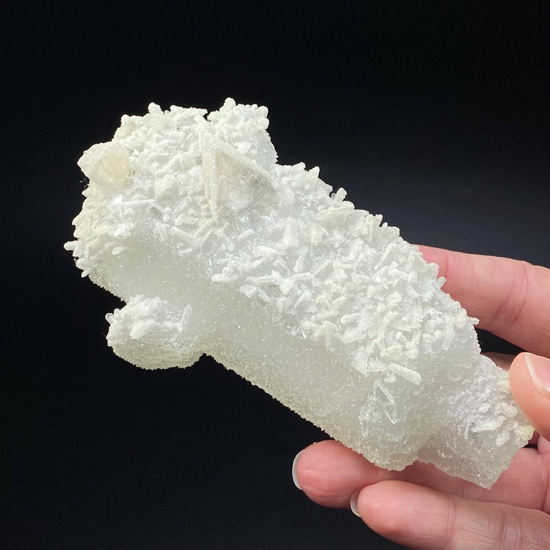 Apophyllite Stalactite Formation Crystal Cluster With Heulandite and ...