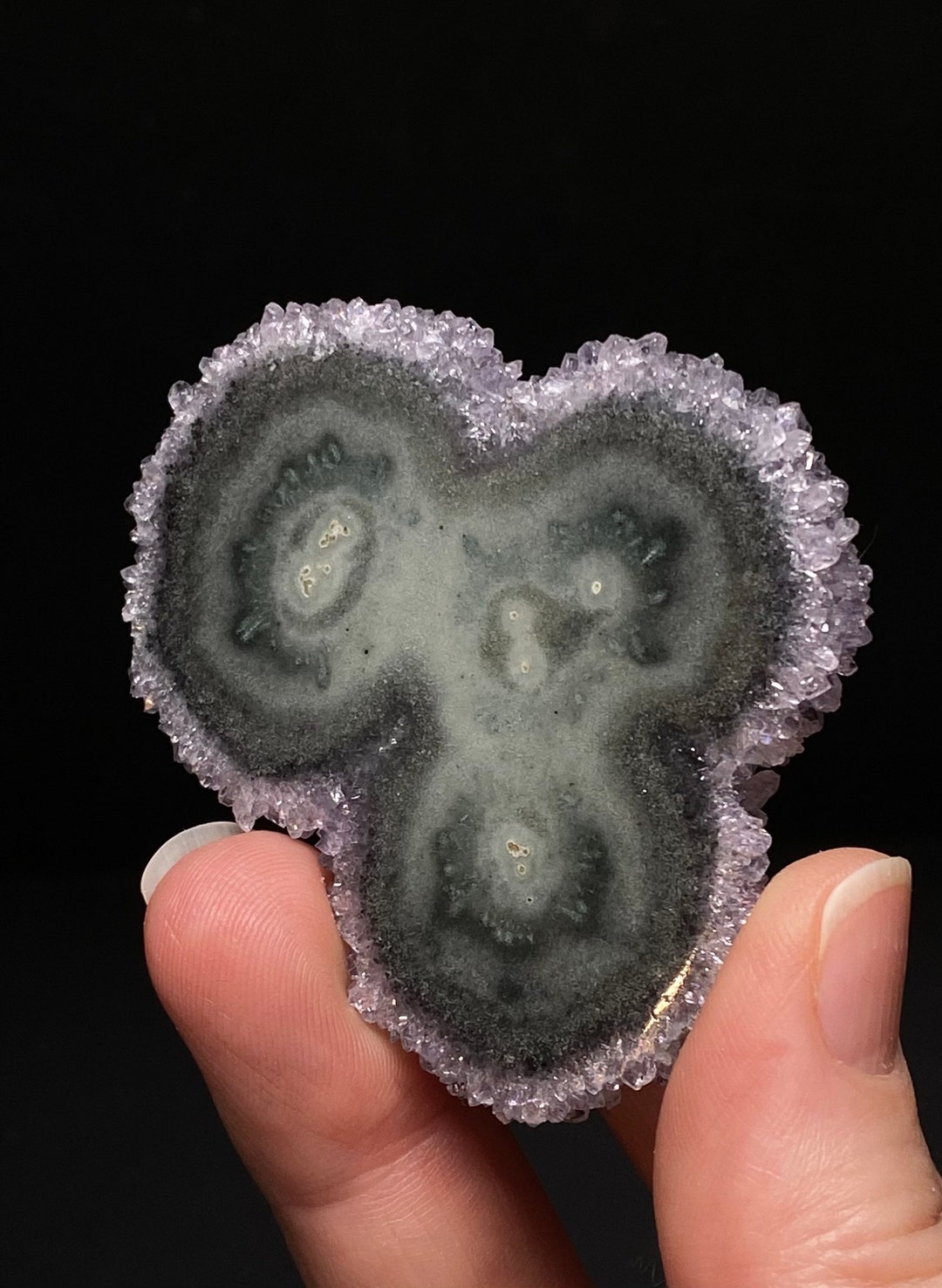 Beautiful Stalactite / Stalagmite Amethyst Slice - Etsy
