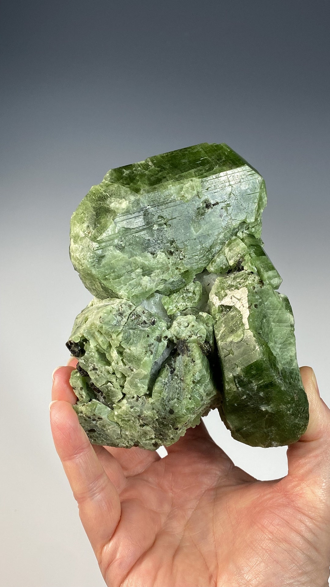 Beautiful, Inter Grown Chrome Diopside Crystals With Phlogopite ...