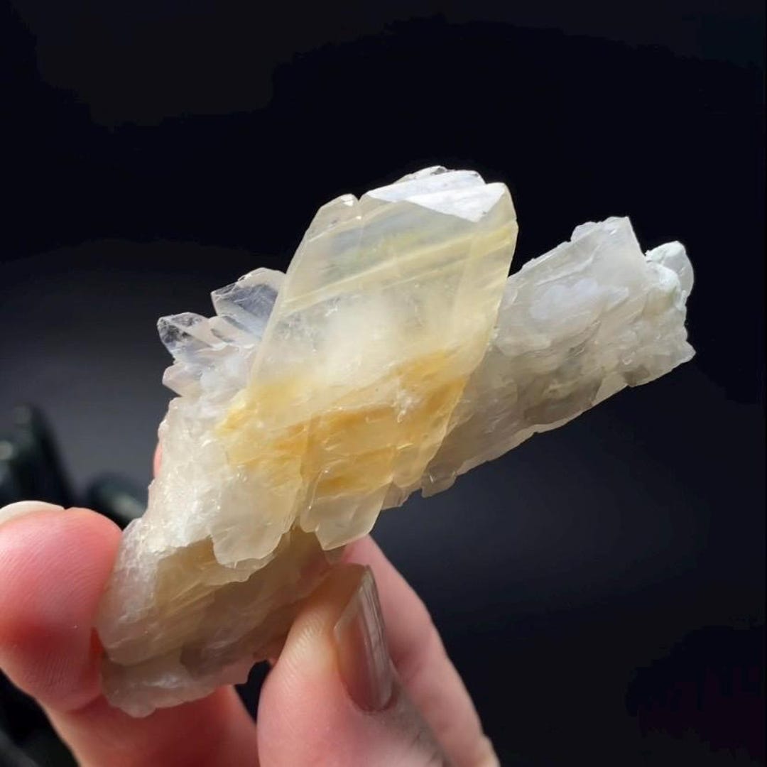 Halloysite Included Faden “bone” Quartz Crystal Cluster - Etsy