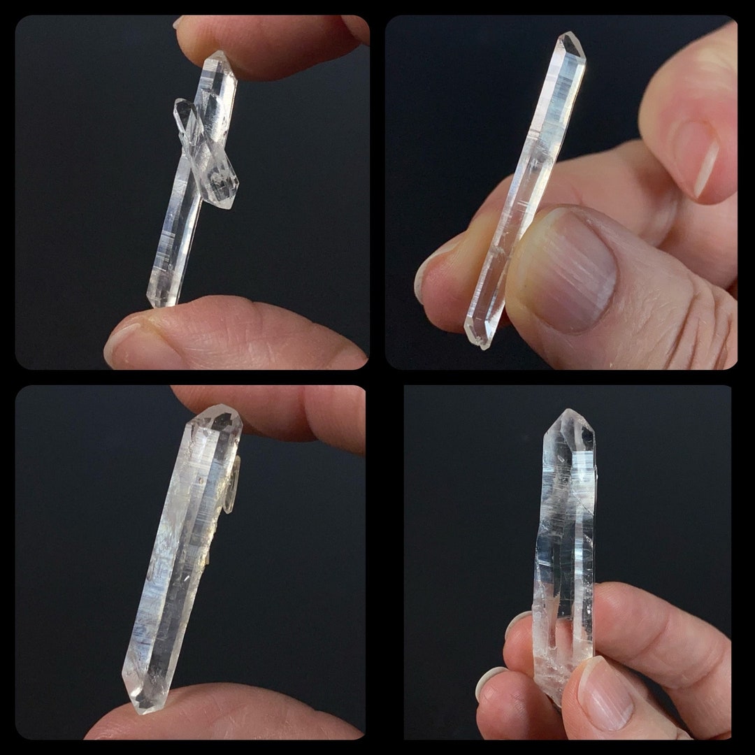 Double Terminated Lemurian Quartz Crystal Lot From Santander, Colombia ...