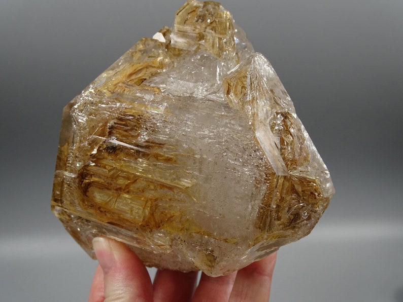 Clear Skeletal / Fenster Quartz Crystal With Clay Inclusions - Etsy