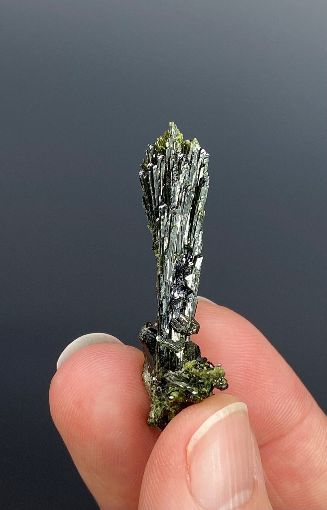 Epidote Crystal Fan Cluster - Etsy