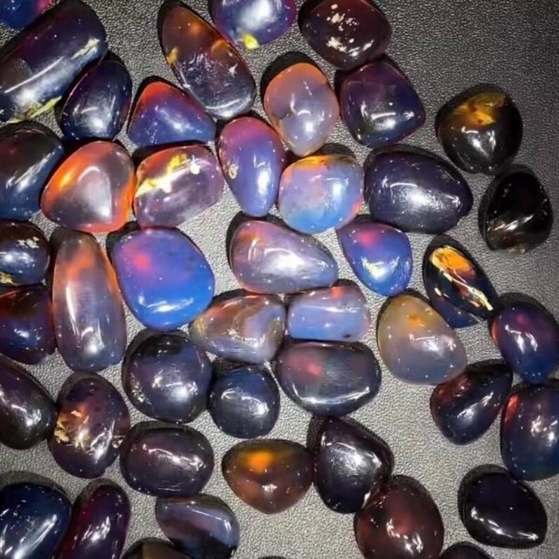 Sumatran Blue Amber Tumbled Stone, Two Sizes Available - Etsy