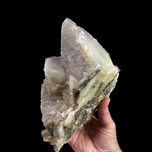 Scalenohedral Dog Tooth Calcite Cluster With Fluorite Core - Etsy