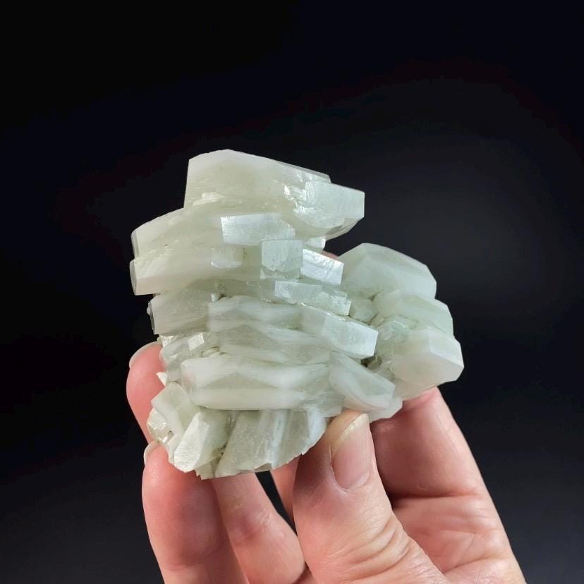 Fluorescent Hexagonal Sandwich Calcite Crystal Cluster - Etsy