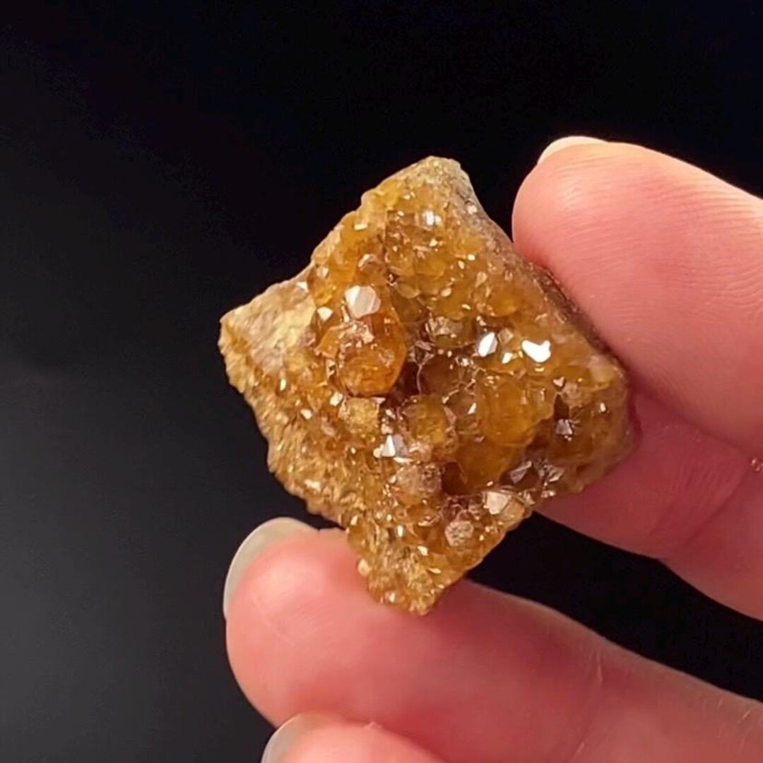 Orange Spessartine Garnet Crystals on Matrix - Etsy