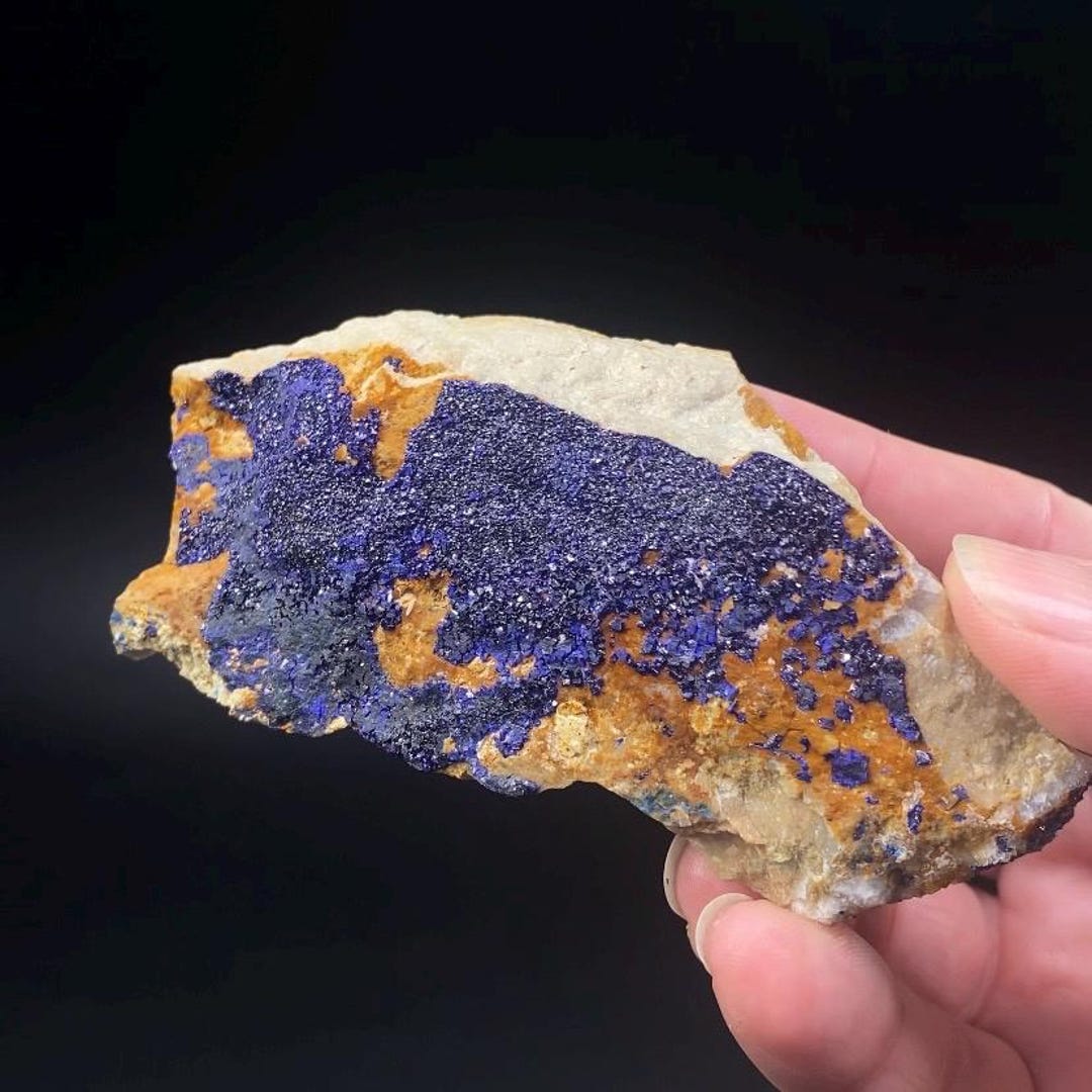 Deep Blue Azurite Crystals on Quartzite Matrix - Etsy