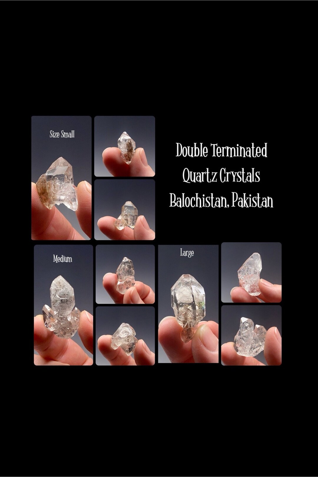 ONE Doubly Terminated "diamond" Quartz Crystal - Etsy