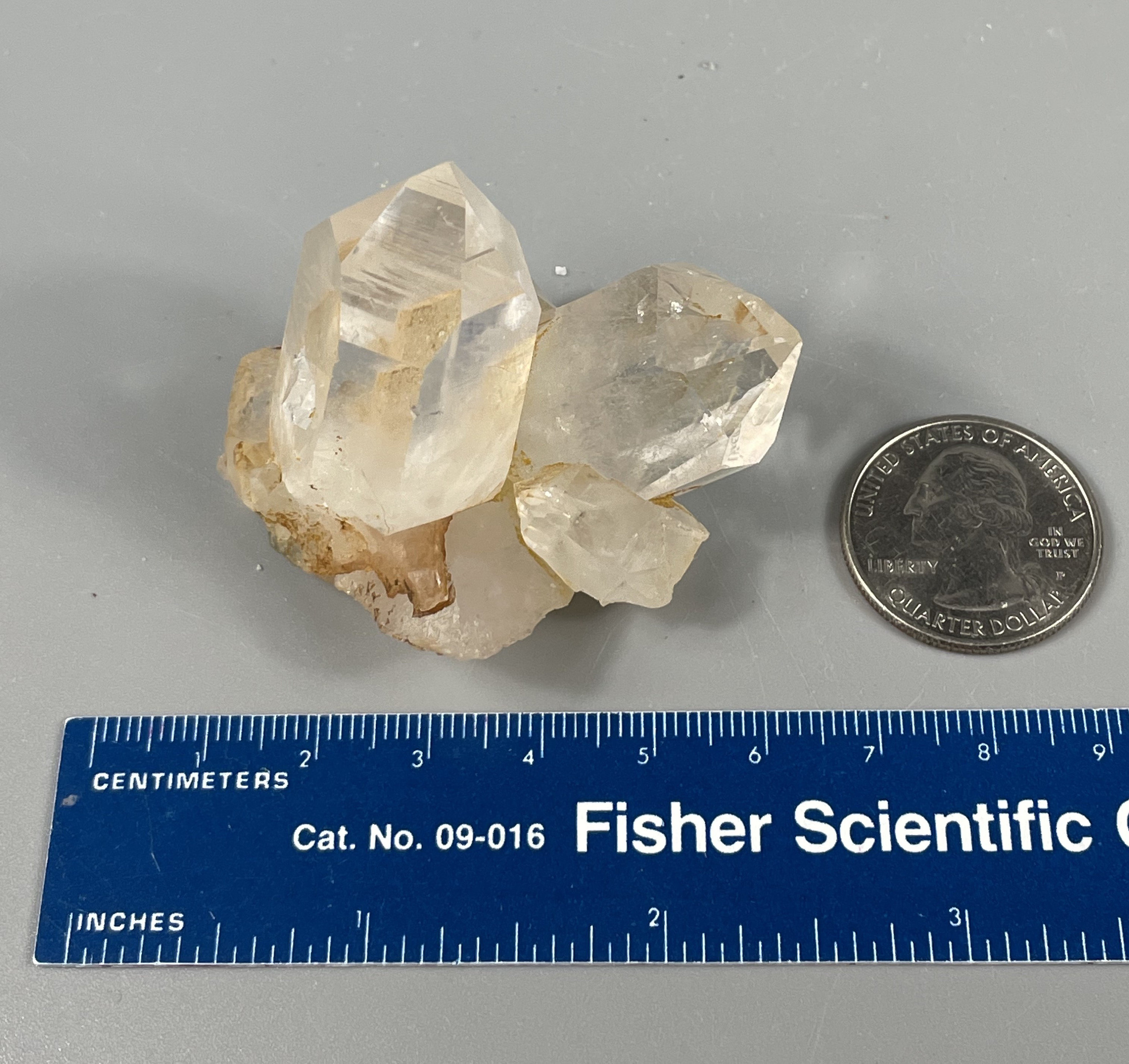 Quartz Crystal Cluster With Iron Oxide | Etsy