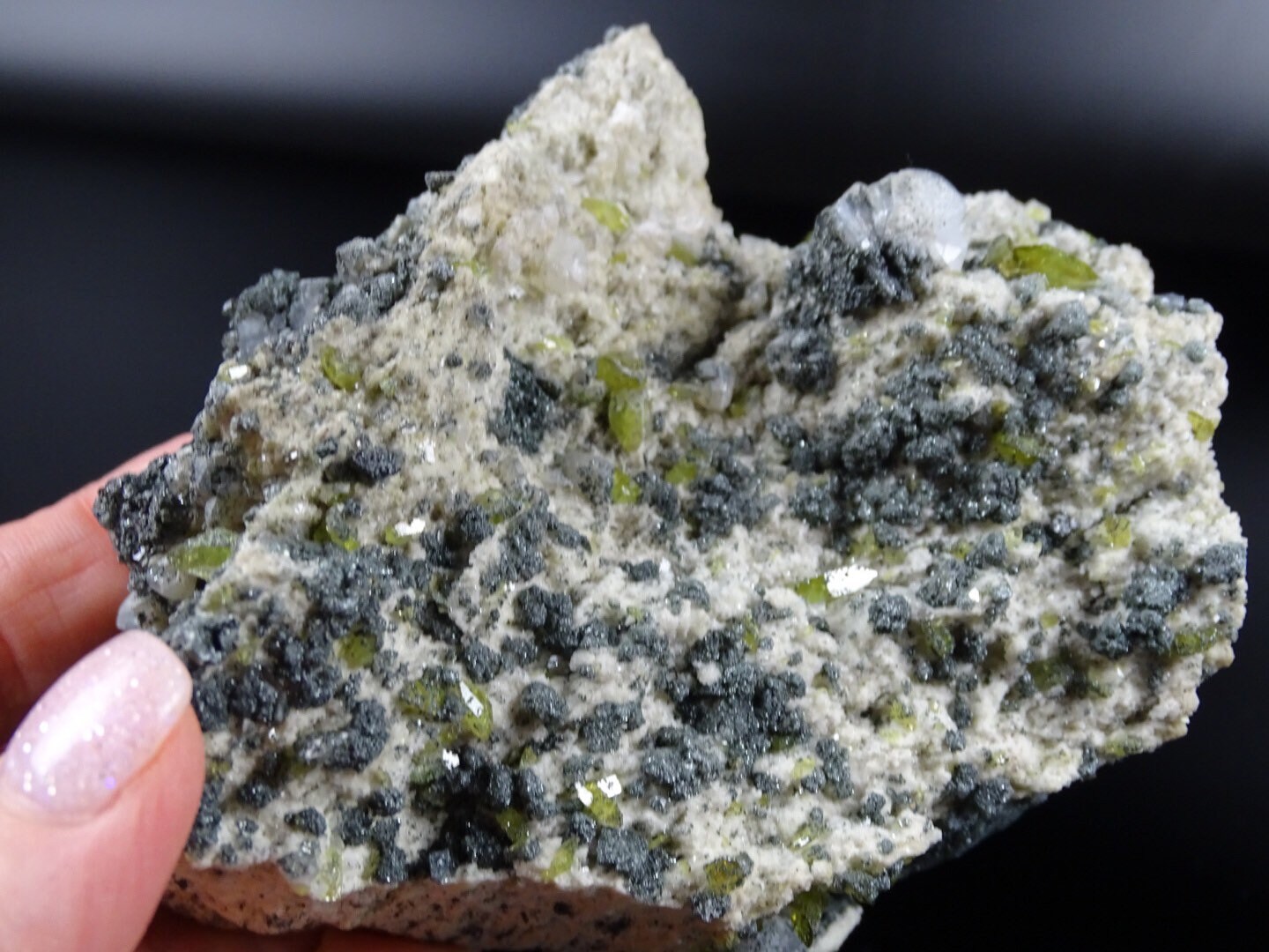 Titanite Sphene Crystals and Colusite on Matrix | Etsy