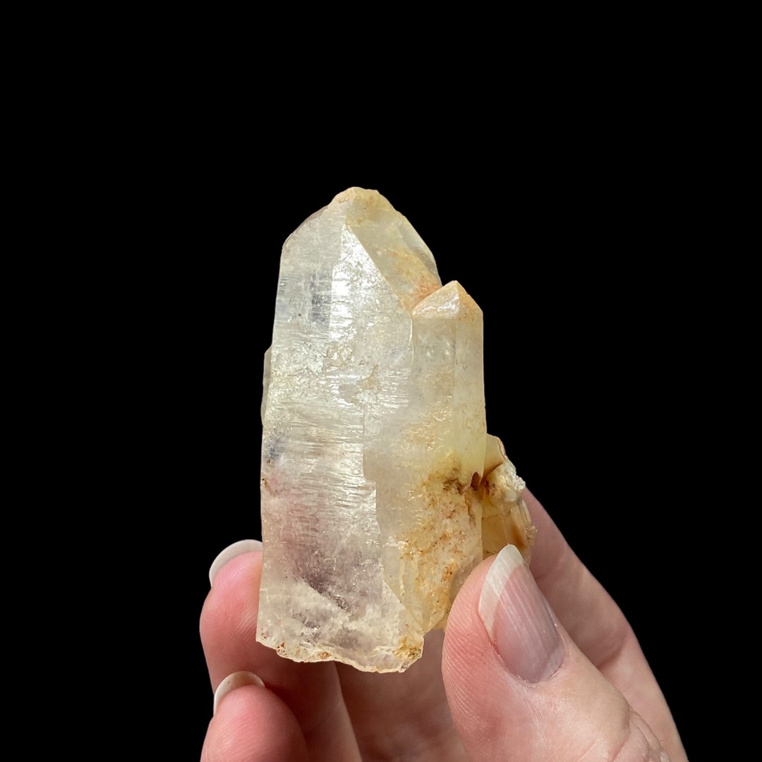 Tabular Faden Quartz Crystal Cluster With Halloysite Inclusions Aka ...