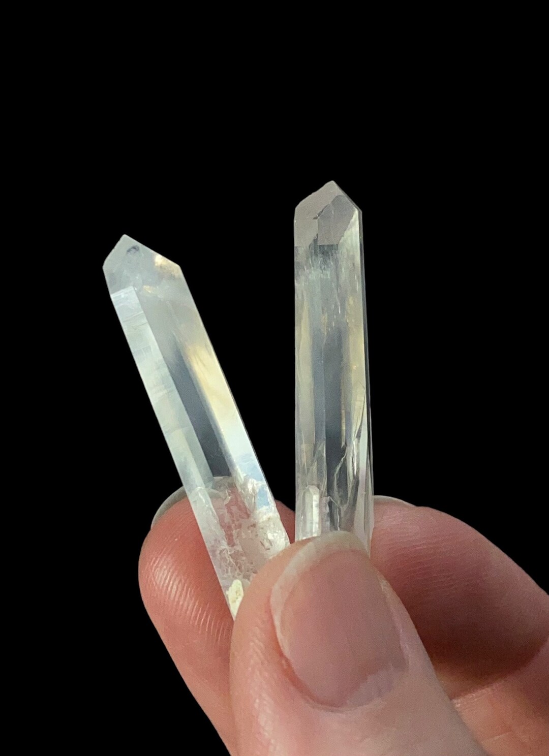 Two Piece Blue Smoke Lemurian Quartz Crystal Lot From Santander ...
