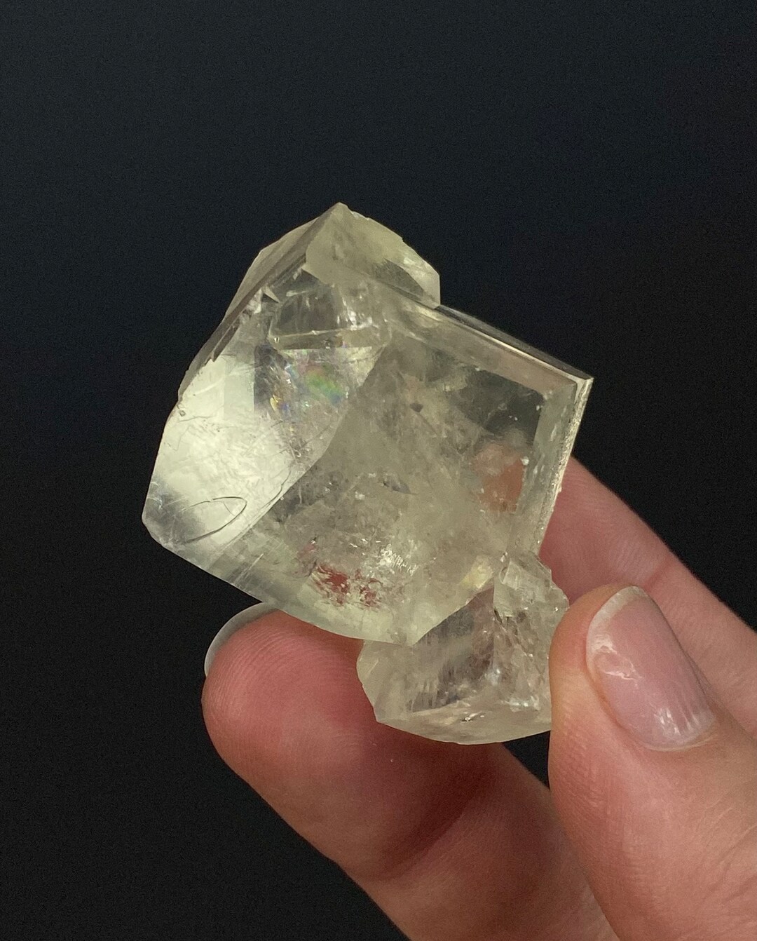 Golden Rhombic Calcite Cluster With Rainbows - Etsy