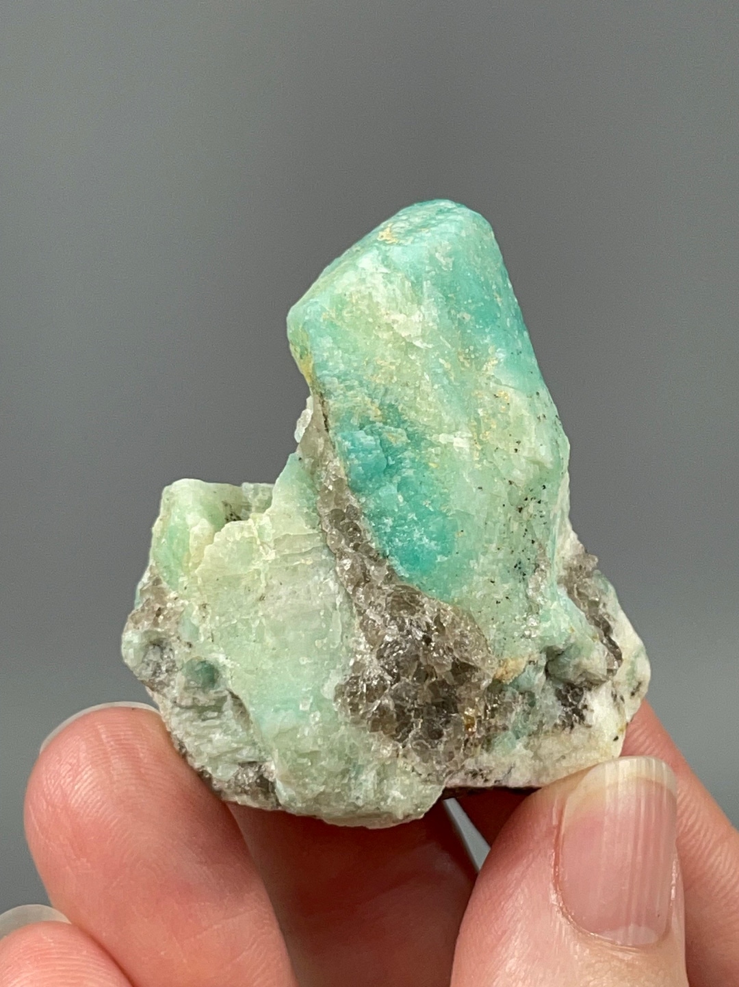 Amazonite Crystal Specimen With Smoky Quartz - Etsy