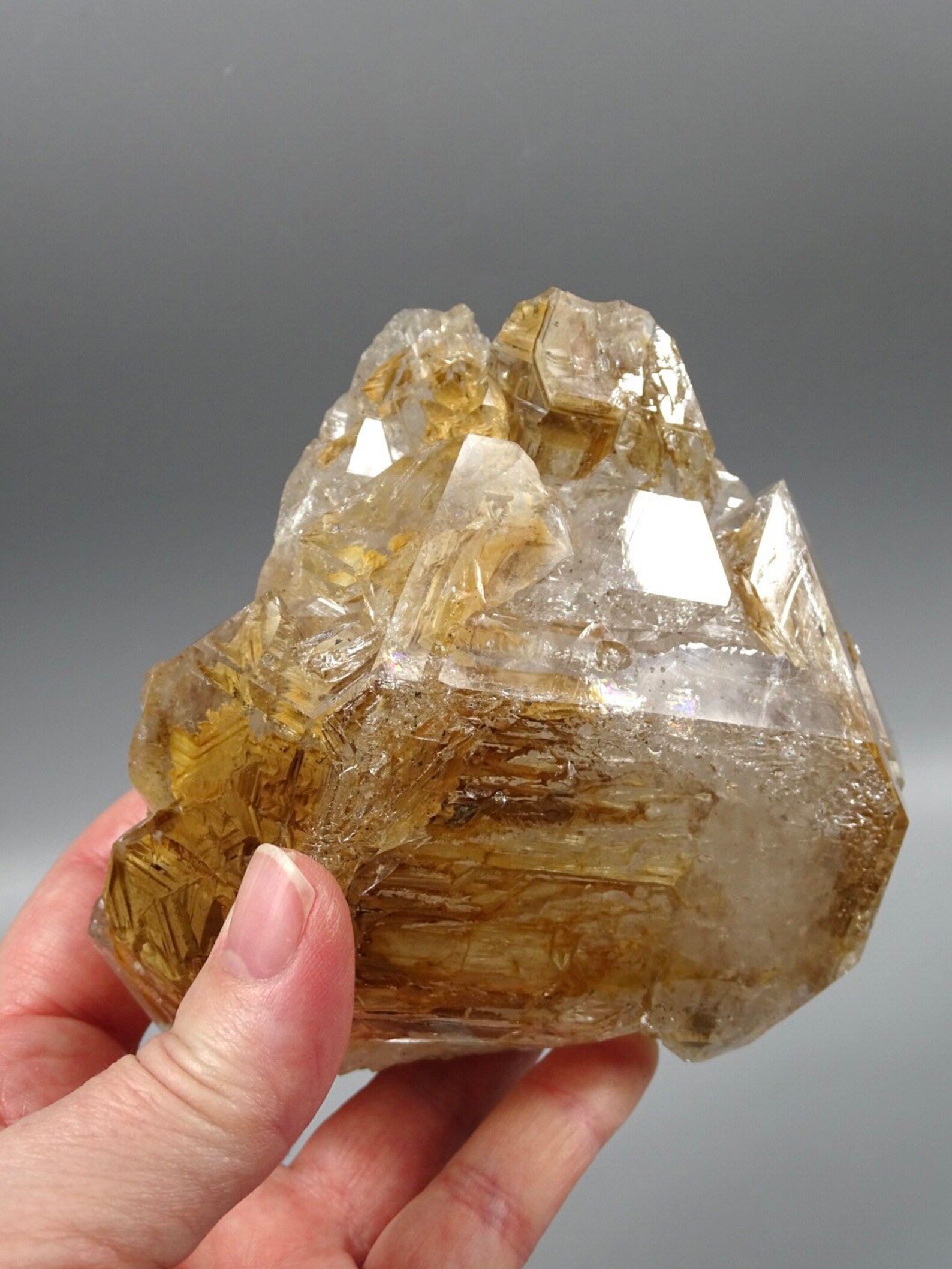 Clear Skeletal / Fenster Quartz Crystal With Clay Inclusions - Etsy