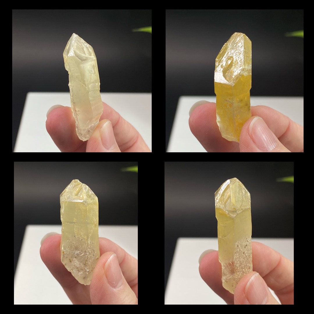 4 Piece Lot of Scepter Growth Interference Quartz Crystals With Natural ...