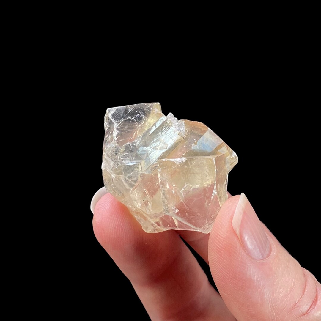 Pale Golden Rhombic Calcite Cluster - Etsy