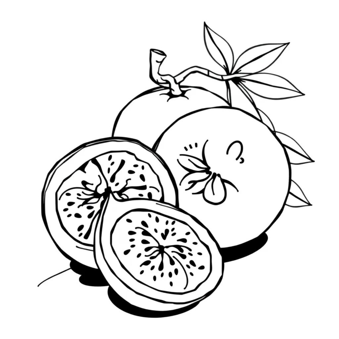 Fruit-tastic Coloring Fun! 25 Fruits to Color, Learn, and Enjoy! - Etsy