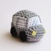 Gray Car - Crochet Amigurumi Keychain - Medium Grey Color - Etsy