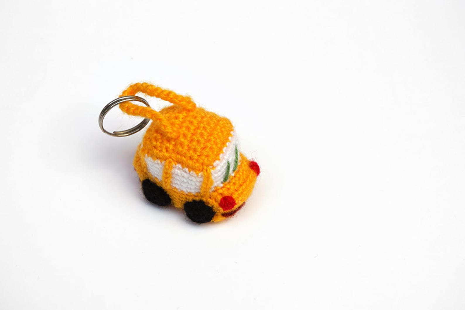Yellow Car - Crochet Amigurumi Keychain - Etsy