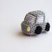Gray Car - Crochet Amigurumi Keychain - Medium Grey Color - Etsy